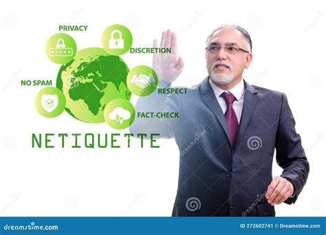 Concept Of Etiquette And Netiquette Stock Image Image Of Guidelines