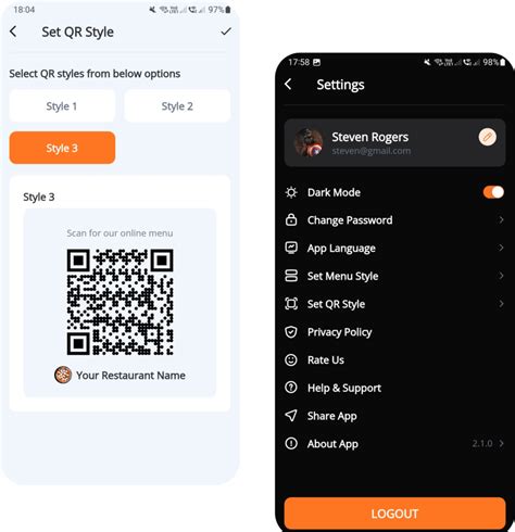 Restaurant QR Menu APP Pixel Dot Creative Studio