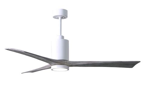 Patricia 3 Three Blade Ceiling Fan In Gloss White Finish With 60” Solid