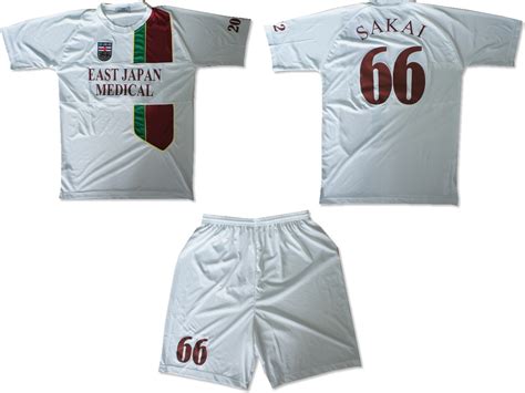 学生サッカーのユニフォームを激安作成、サークル、部活、少年団のマーキング、クラスtシャツ、チームオーダーはサンテイク Sample964