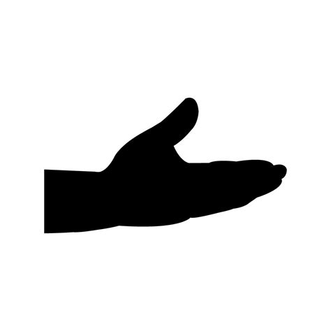 Hand Symbol Icon Vector Hand Illustration Sign Symbol Shown By The