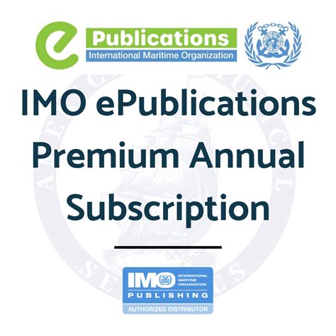 Imo E Publications Premium Annual Subscription Amnautical