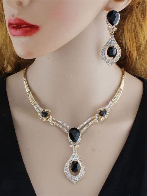 3pcs Rhinestone Decor Jewelry Set Girly Jewelry Jewelry Diamond