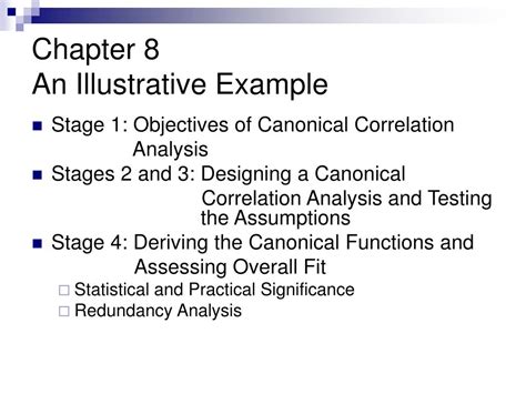 Ppt Multivariate Data Analysis Chapter 8 Canonical Correlation Analysis Powerpoint