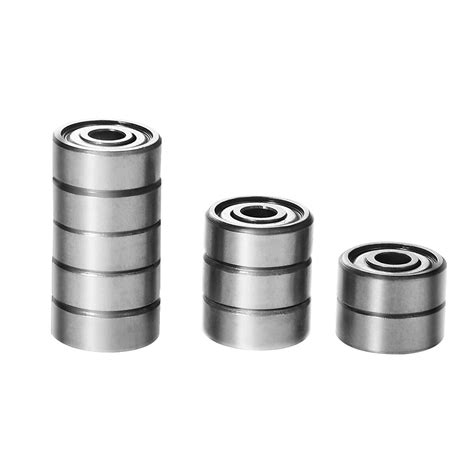 UEETEK 10pcs 624ZZ 4mm X 13mm X 5mm Single Row Shielded Deep Groove