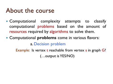 Computational Complexity Theory Lecture 1 Intro Turing Machines