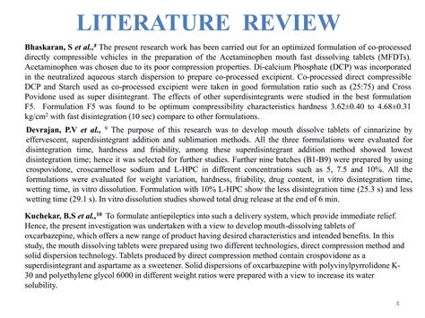 Formulation And Evaluation Of Risperidone Fast Dissolving Tablets Ppt