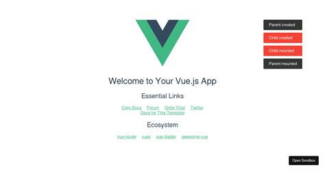 Lifecycle Hooks Codesandbox
