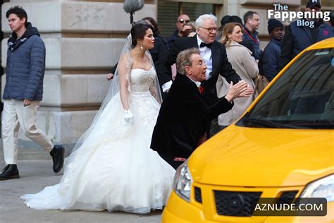 Selena Gomez Sexy Spotted With Martin Short And Steve Martin Filming A Wedding Scene For Only