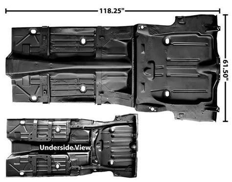 Camaro Floor And Trunk Pan Complete 1969 Cv Dynacorn Restoration Quality Muscle Car Parts And