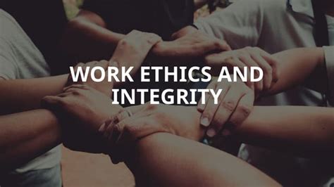 Work Ethics And Integritypptx Classwork Pptx