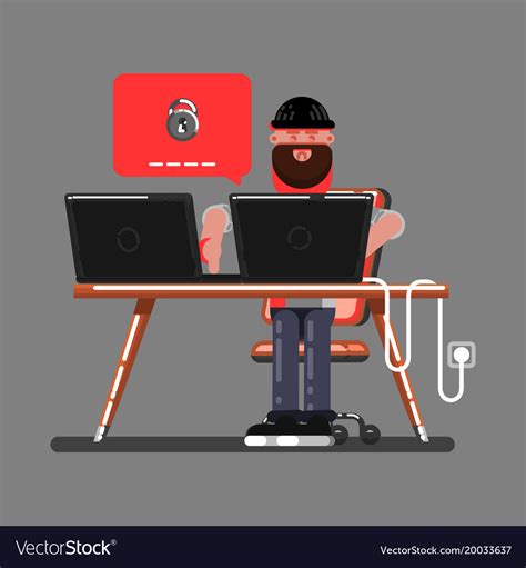 Hacker Cant Hack Royalty Free Vector Image Vectorstock