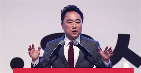 정견발표하는 박용찬 국민의힘 최고위원 후보
