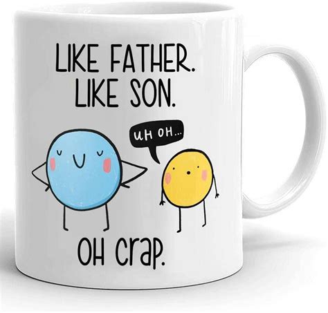 Like Father Like Son Mug Funny Dad Mug Ts For Dad From Son On