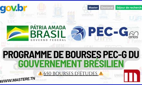 Bourses DÉtudes Pec G 2026 2027 Du Gouvernement Brésilien