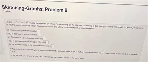 solved sketching graphs problem 8 let f x 2 3x−z3 find