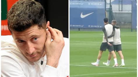 Lewandowski nagrany na treningu Takich obrazków w kadrze nie zobaczymy