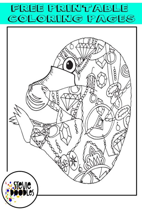 Free Niftier Coloring Page Harry Potter Niffler Coloringpage