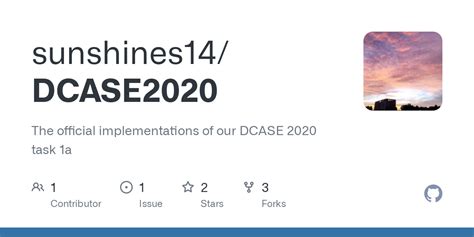 GitHub Sunshines14 DCASE2020 The Official Implementations Of Our