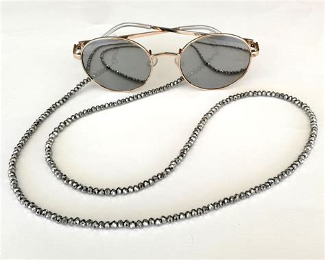 Beaded Eyeglass Holder Silver Bead Glasses Chain Sunglass Chains Bead