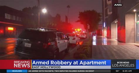 4 East Hollywood Armed Robbery Suspects At Large Lapd Cbs Los Angeles