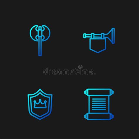 Parchment Scroll Medieval Shield Stock Illustrations 874 Parchment