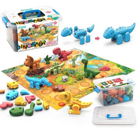 KLOCKI KONSTRUKCYJNE GRA PLANSZOWA DINOZAUR WOOPIE 13978648735 Allegro Pl