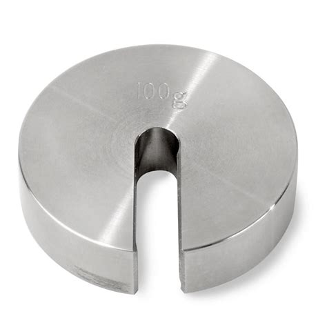 Troemner 100 G Stainless Steel Slotted Weight Traceable Certificate