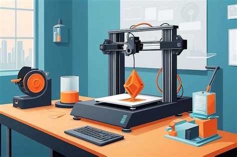 premium photo innovation unleashed 3d printer creating a model in the