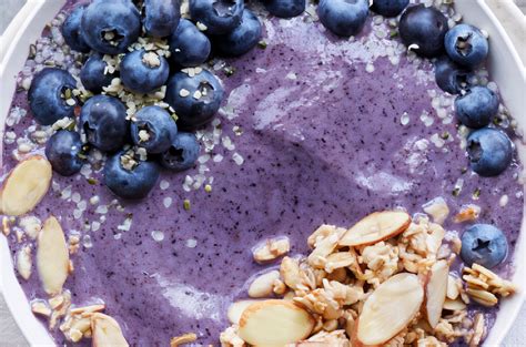 Blueberry Power Smoothie Bowl Blended Bites