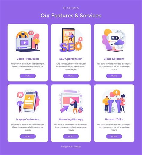 our digital services html code example by nicepage