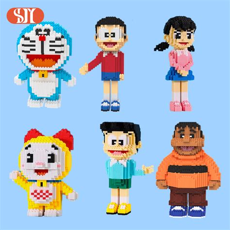 Jual Nano Block Bricks Karakter Animasi 3d Series Doraemon Sizuka Nobita Dorami Medium Mainan
