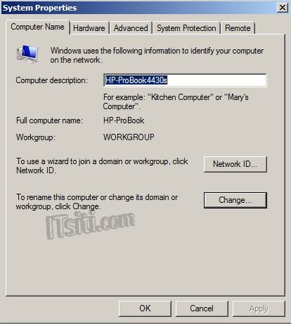 Change Windows 7 Computer Name