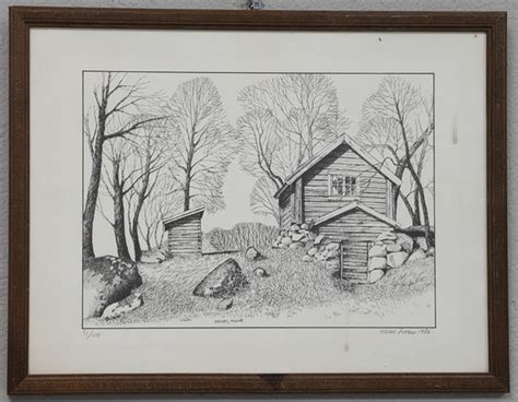 Hasse Froom Lithography Stenby Fogdö Signed 1986 Numbered 31 110 Art Engravings