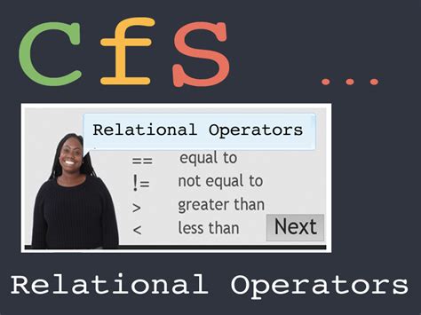 relational operators teaching resources