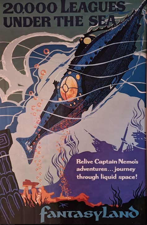 20000 Leagues Under The Sea Ride Poster