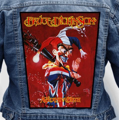 Bruce Dickinson Accident Of Birth 2 Metalworks Back Patch 80s