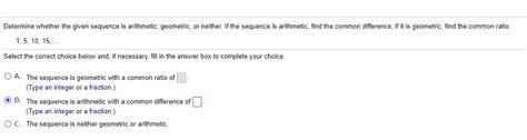 Solved Determine Whether The Given Sequence Is Arithmetic Chegg Com