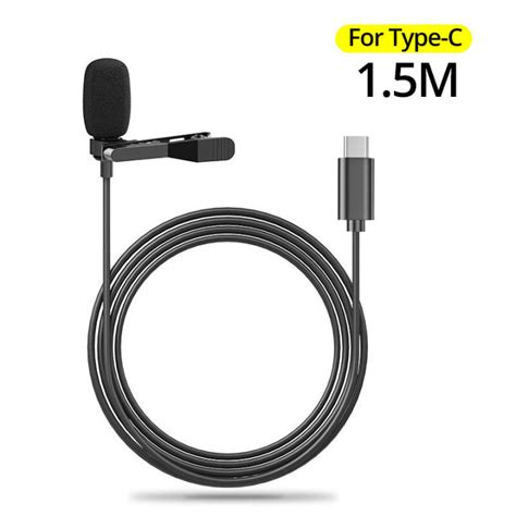 Fonken Lavalier Microphone 3 5mm Type C Port Wired Cable Mic Audio