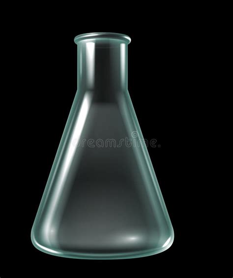 Laboratory Flask Mockup Scientific Tool Stock Vector Illustration Of