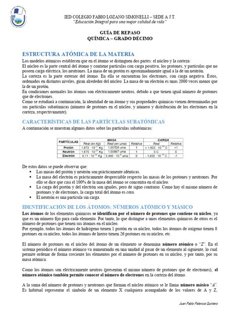 Funciones Inorgánicas Taller Pdf Ácido Átomos