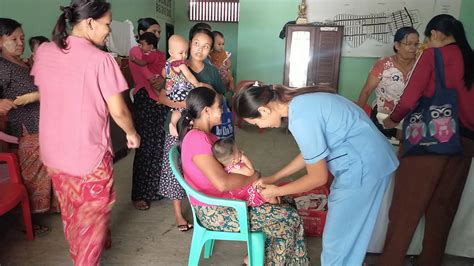 ပေါင်မြို့နယ်တွင် အသက် ၁ နှစ်ခွဲအောက် ကလေးငယ်များနှင့် ကိုယ်ဝန်ဆောင်အမ