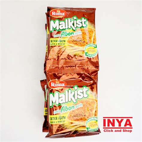 Jual Roma Malkist Rasa Abon Gurih And Mantap 10x18gr Renceng Biscuits