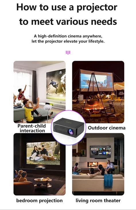 Mini Projector Home Cinema Theater Portable 3d Led Video Gearbest