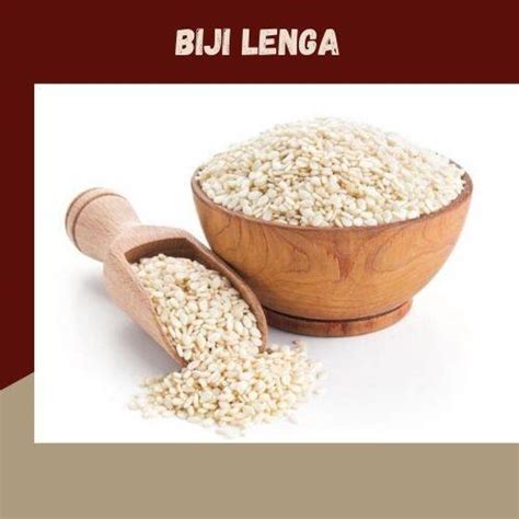 BIJI LENGA WHITE SESAME SEED BIJI BIJAN BIJI LENGA MURAH Lazada