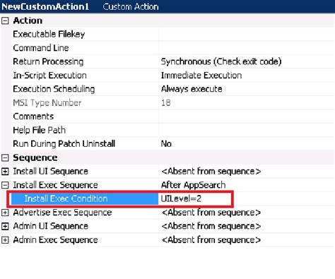 How To Run A Custom Action Only During A Silent Install