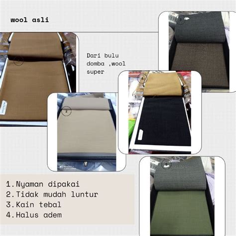 Jual Bahan Kain Wool Asli Kain Pemda Wool Super Premium Shopee Indonesia