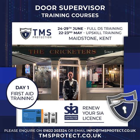 Tms Protection Ltd On Linkedin Doorsupervisor Securitytraining