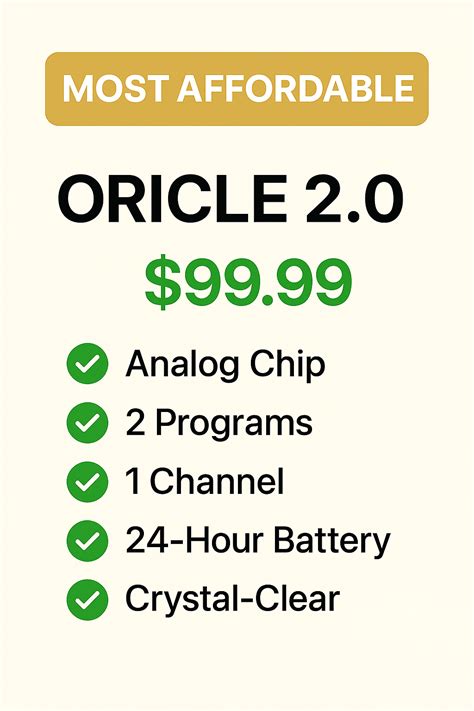 Oricle Series Compare Oricle 2 0 Vs Pro Hearing Aids Otc Oricle