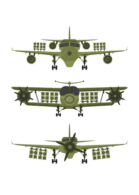 흰색 배경에 고립 보드 그림에 미사일과 전투기 군용 항공기를 설정 프리미엄 벡터